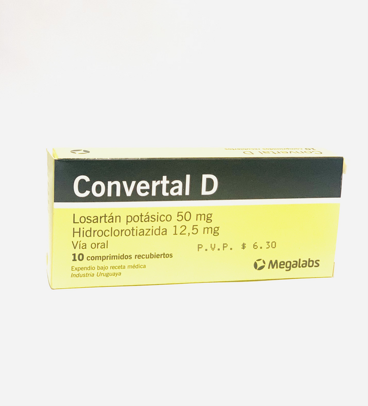 CONVERTAL D COMPRIMIDOS RECUBIERTOS X10 - Xanafiz