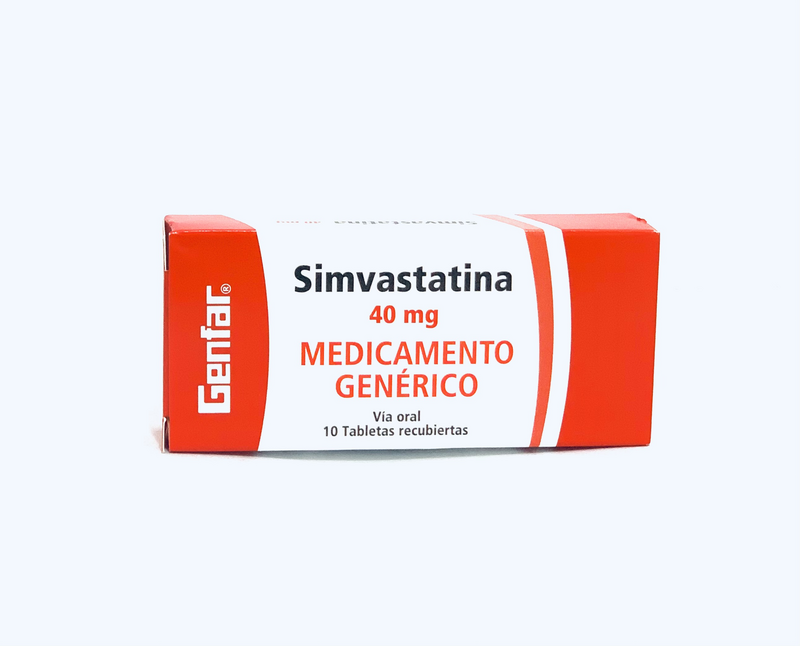 SIMVASTATINA 40MG TABLETAS X10 GENERICO GENFAR - Xanafiz